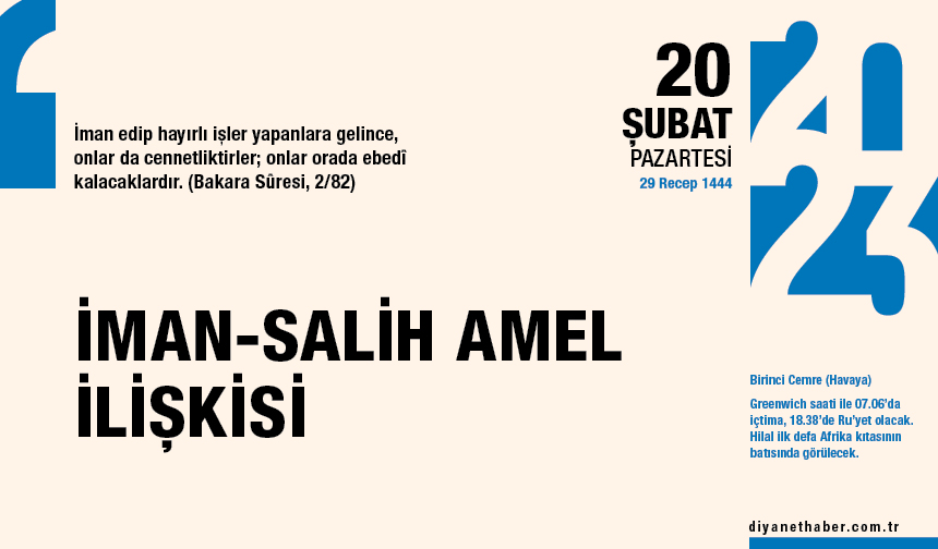 İman-Salih Amel ilişkisi - Diyanet Haber